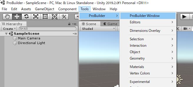 Pro Builder -Unity- - SEの休日